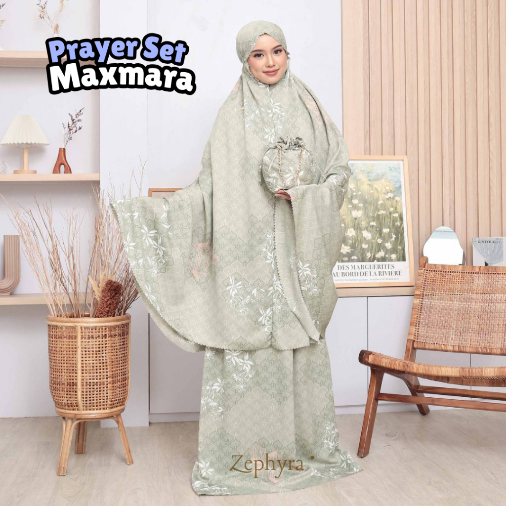 Prayer Set Motif / Prayerset Maxmara / Mukena Motif / Mukena Silk ...