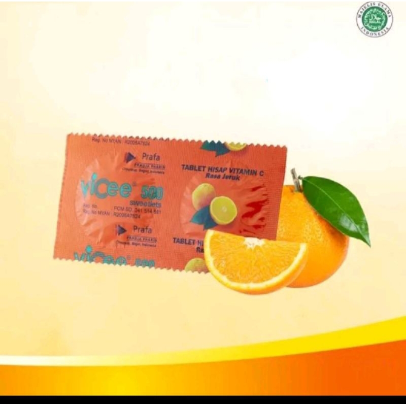 Vicee C500 - Vitamin Vitamin C500 Strip Suction Tablets (2 tablets ...