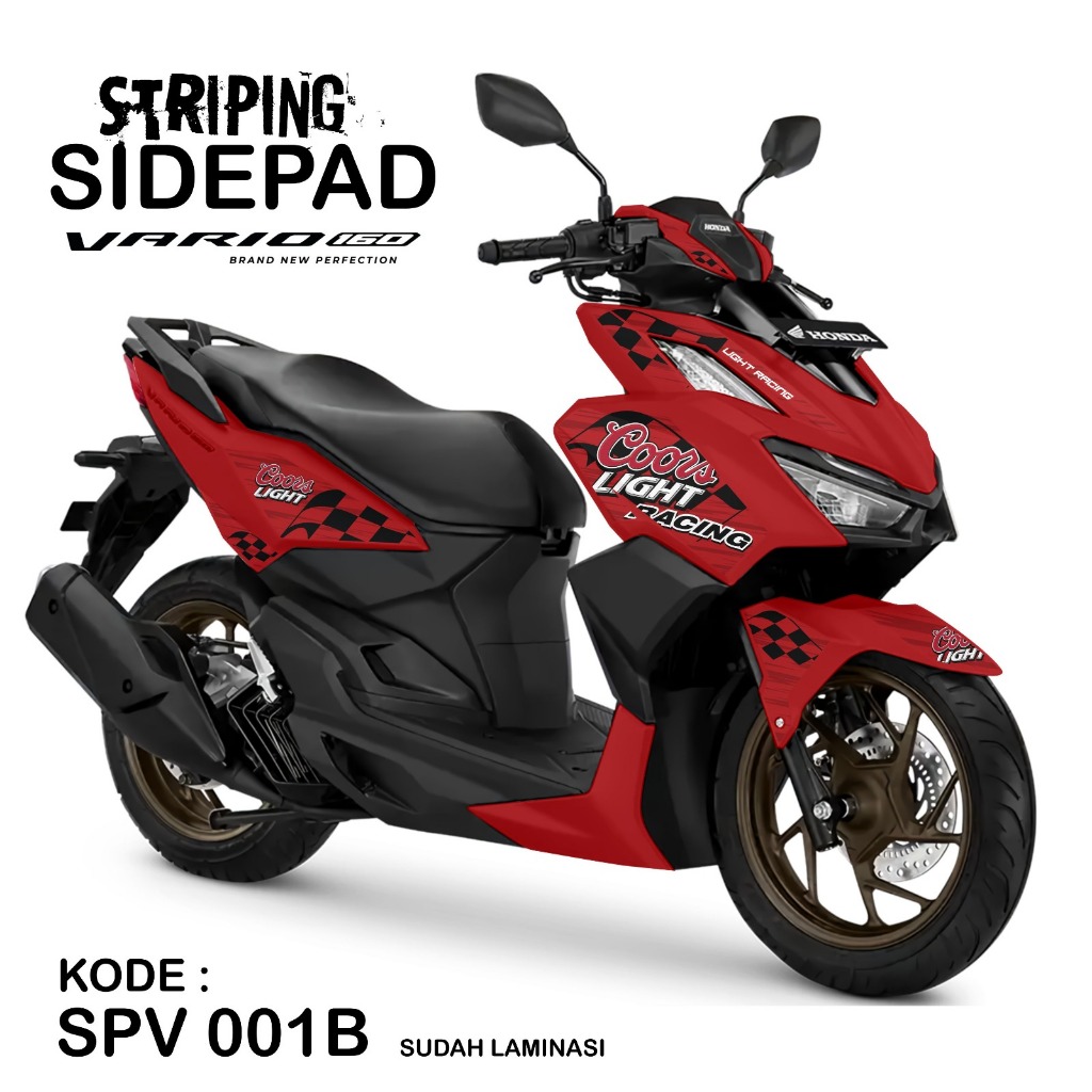MERAH Honda vario 160 motorbike sticker, red body base, new red vario ...