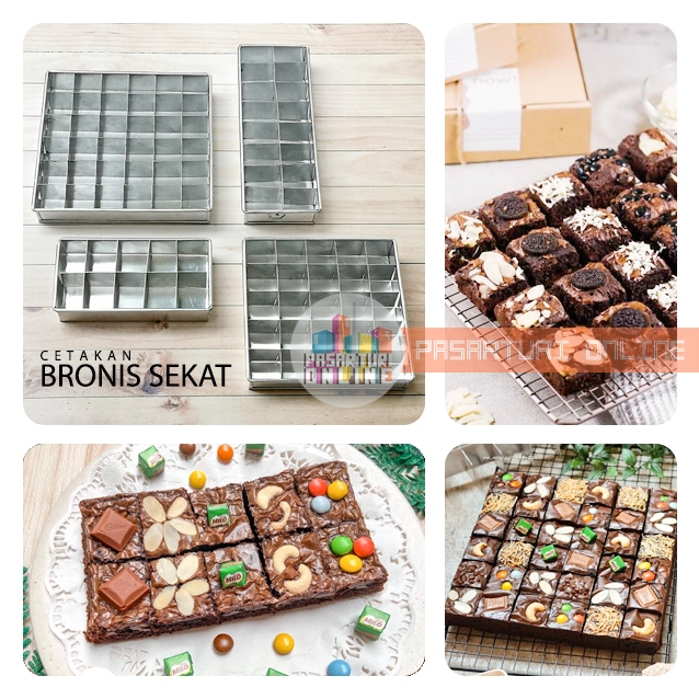 Aluminum BLOCK BRONIS / Brownie cake pan | Shopee Malaysia