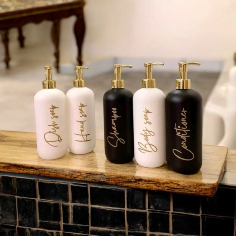500ml DOFF AESTHETIC BOTTLE MINIMALIST REFILL ORGANIZER LIQUID SOAP ...