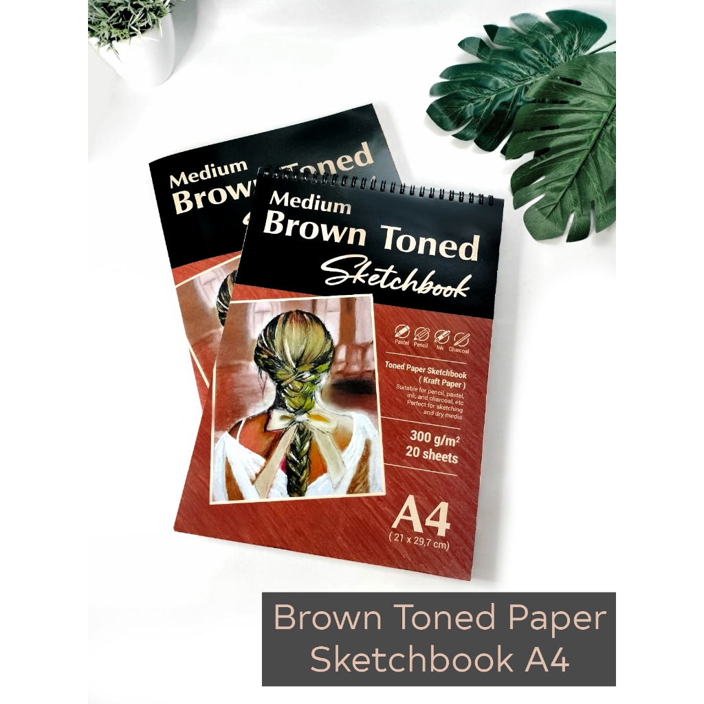 Brown Toned Paper Sketchbook A4 300g / Sketchpad / Sketch Drawing Book ...