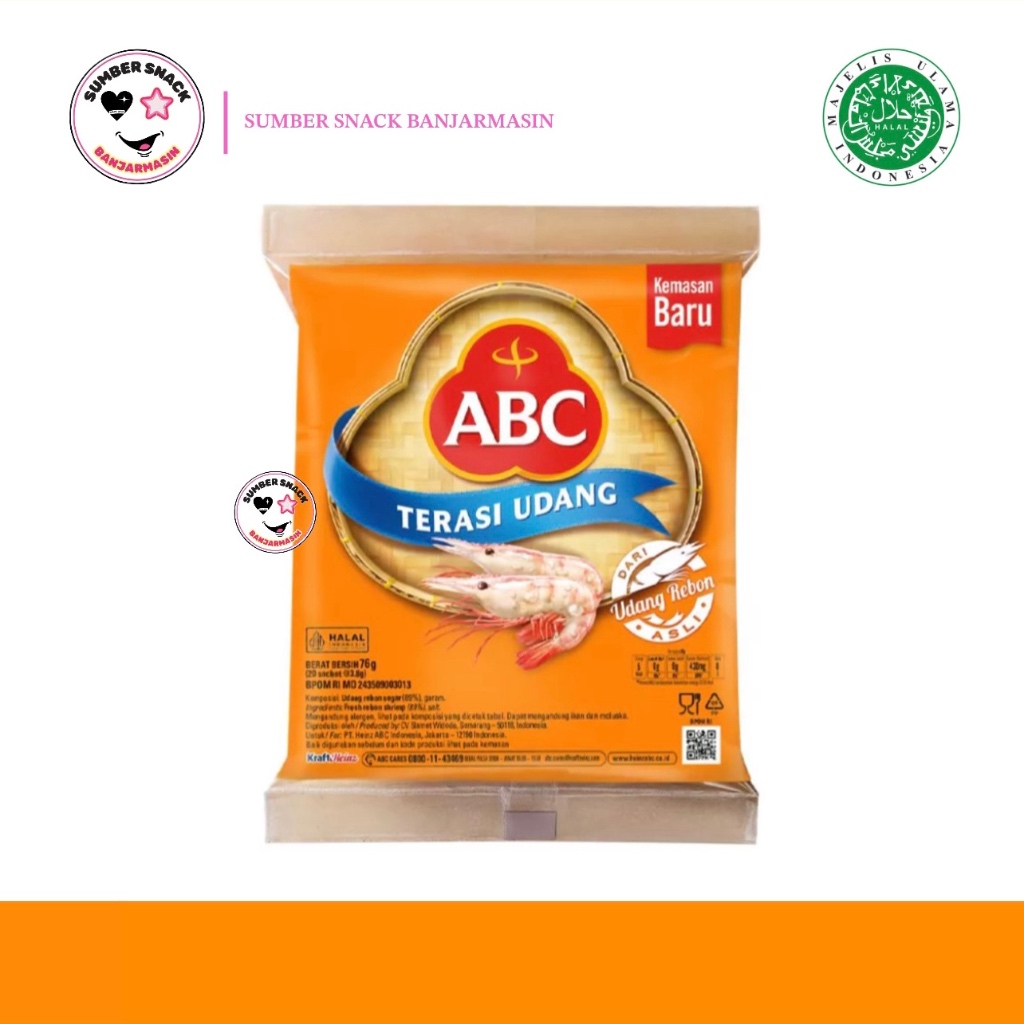 Abc Shrimp Paste (Contains 20/Pack) (20x3.8g) | Shopee Malaysia