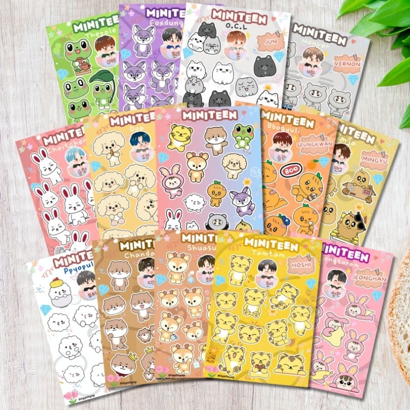 Miniteen Seventeen Sticker Pack | Shopee Malaysia