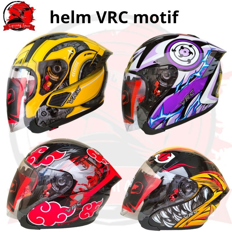 Original vrc half face helmet Akatsuki Kurama Akatsuki BUMBLEEBEE motif ...