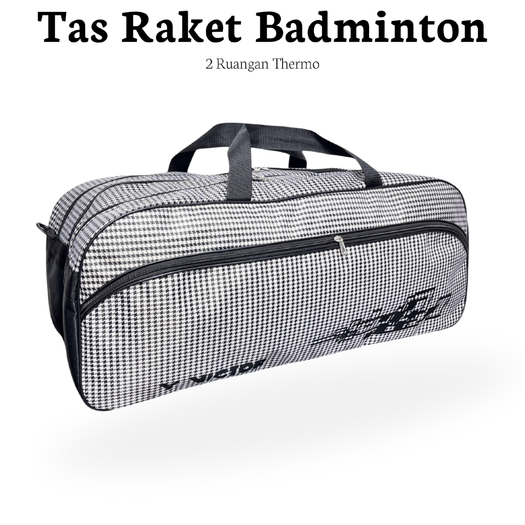 Badminton Racket Bag 2 Rooms Thermo Sling Waterproof Carry | Shopee ...
