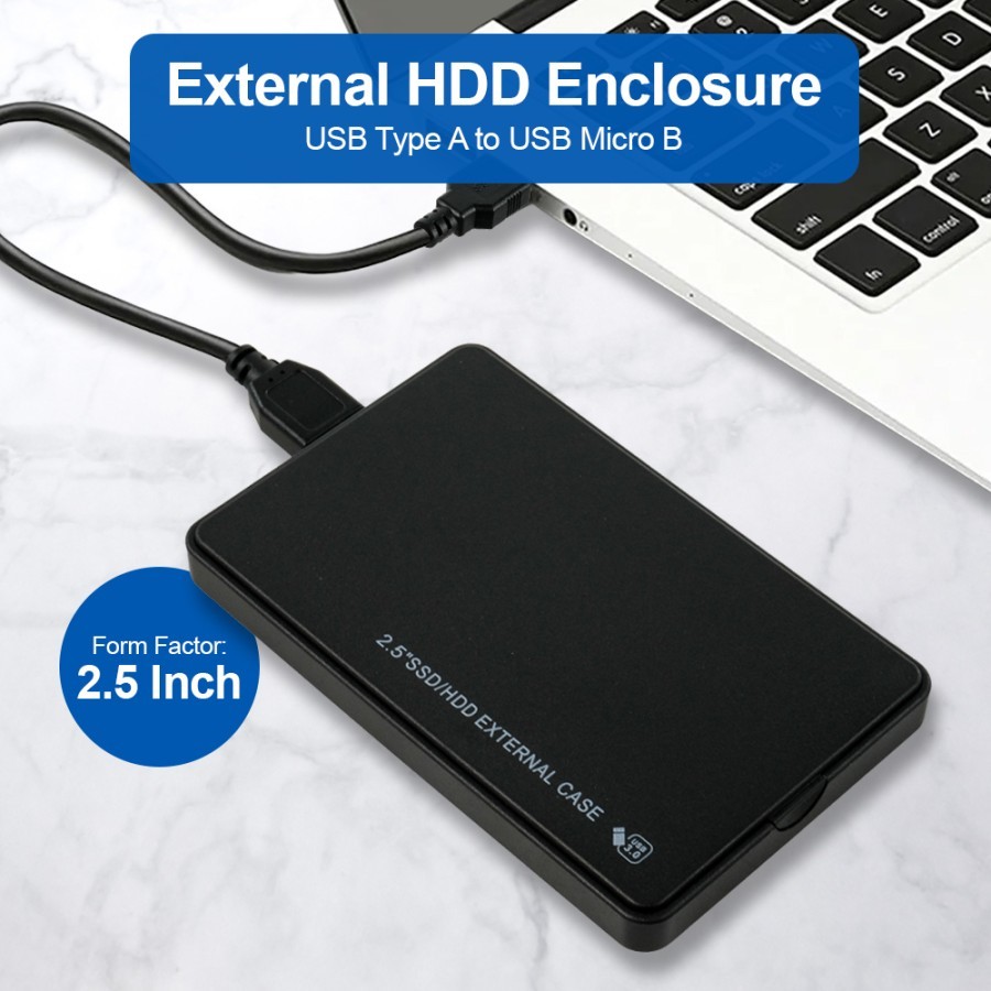 Lengtion External HDD Enclosure USB Type A to USB Micro B Superspeed ...