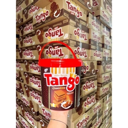 (Cans) Wafer Tango Jar Chocolate Vanilla Flavor / Tango Waffle Choco ...