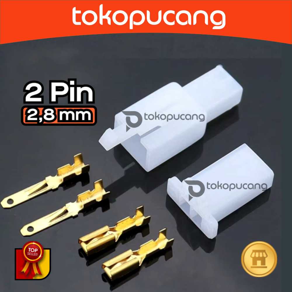 Mini Socket 2P 2,8mm Skun 2 Pin Male + Female Socket Car Motor Jack 2 ...