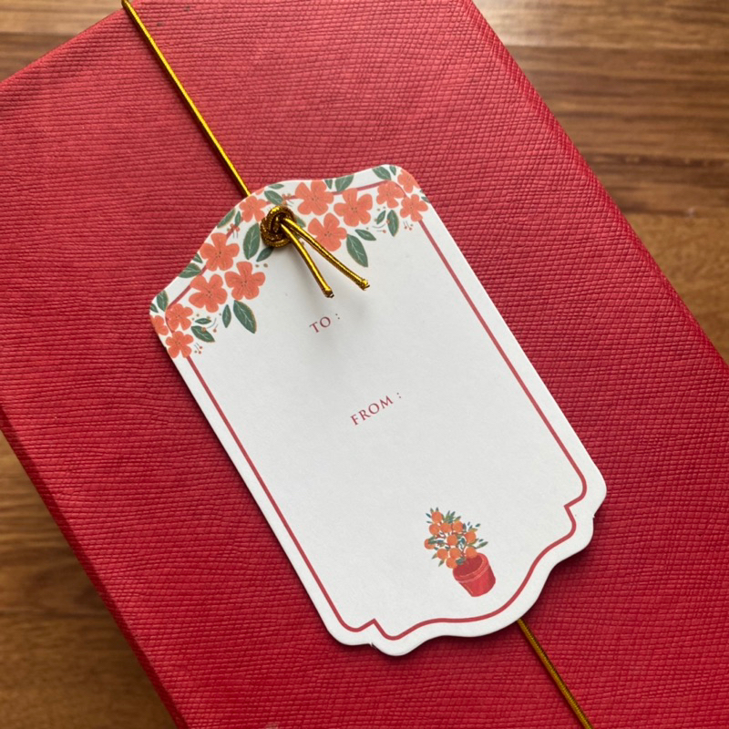 Chinese New Year Hang Tag/ Gift Hang Tag Label/ Premium Hamper Chinese ...