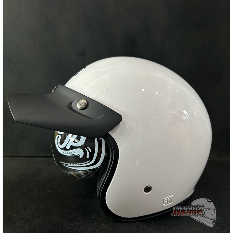 Retro Helmet JP SIGNATURE OPEN SOLID SNI Half Face Helmet | Shopee Malaysia