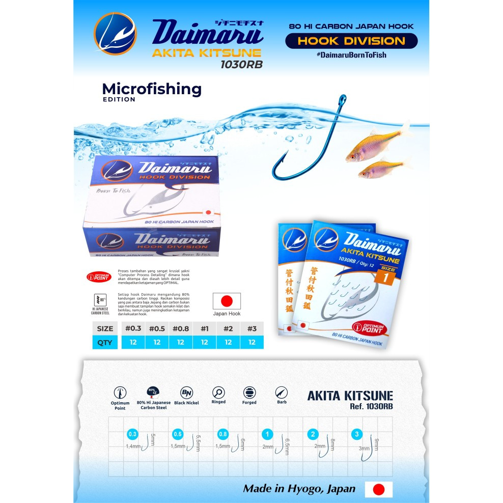 MATA Daimaru Akita Kitsune Fishing Rod 1030RB- Blue | Shopee Malaysia