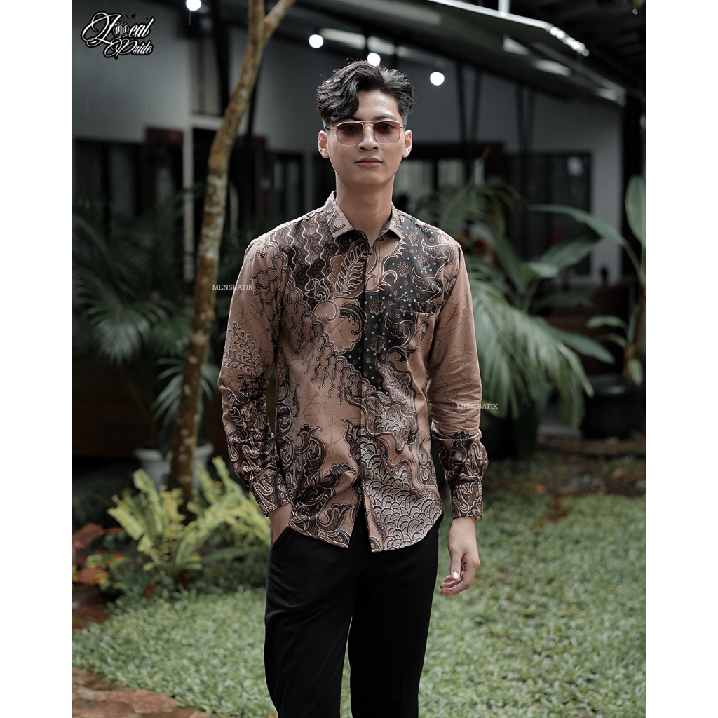 KEMEJA Mensbatik - Mahidhara- Slimfit batik - men's batik - batik shirt ...