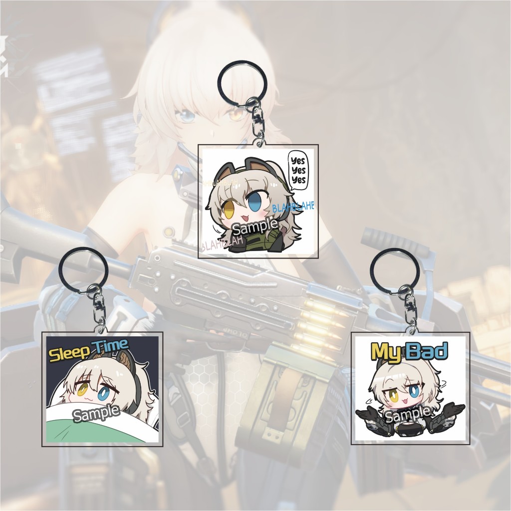 GANTUNGAN Exilium Peritya ALL Girls Frontline Keychain - Key Chain ...