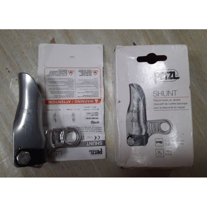 Petzl shunt backup climbing, height work, rope access, rope rescue, SAR ...