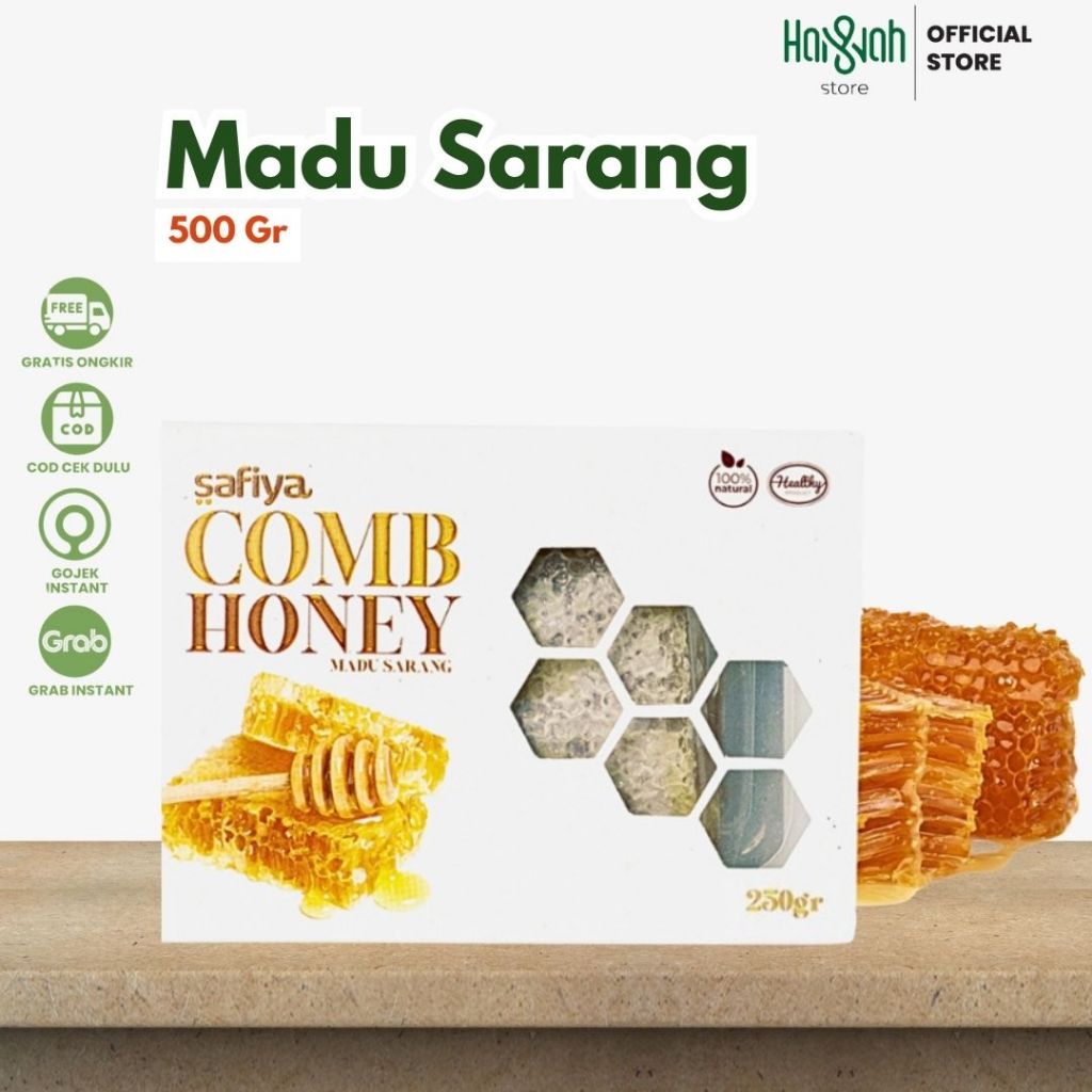 Sarang Honey 500 Grams Pure Honey Comb Nest Honey Original Sarang Honey ...