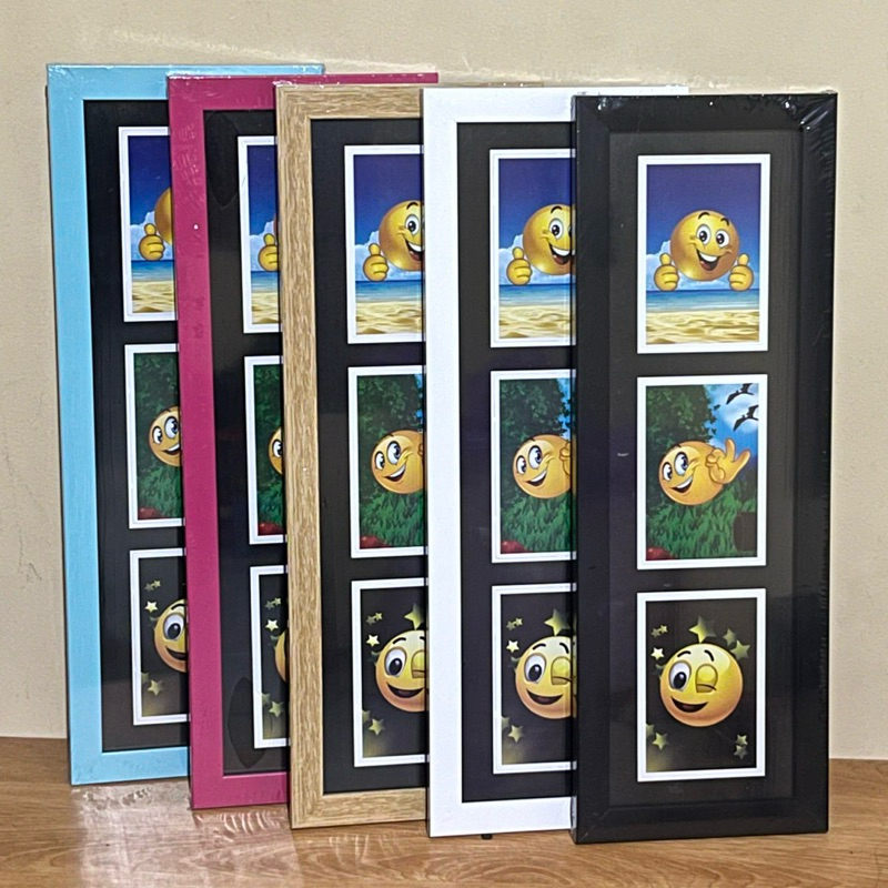 HITAM PUTIH Frame + Glass 3 Layers (3 in 1) 3R Photo Figura Frame 9x12 ...