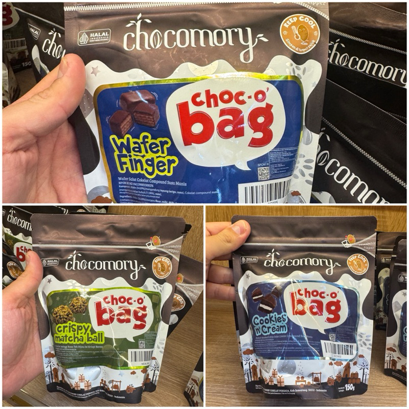 Choco Bag Chocomory Wafer Coated Chocolate Biscuits Various Flavors 150 ...