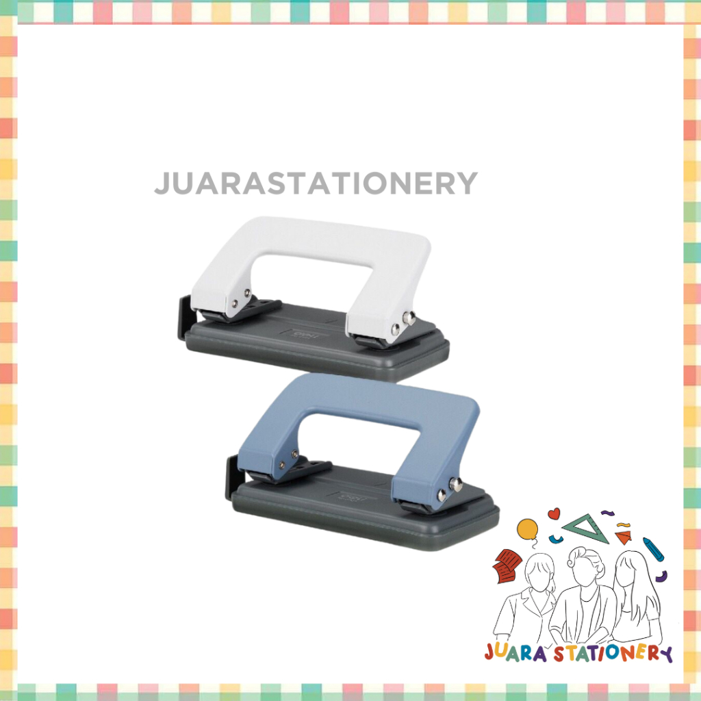DELI 0101 6mm paper punch with two hole punch ruler 80mm distance paper ...
