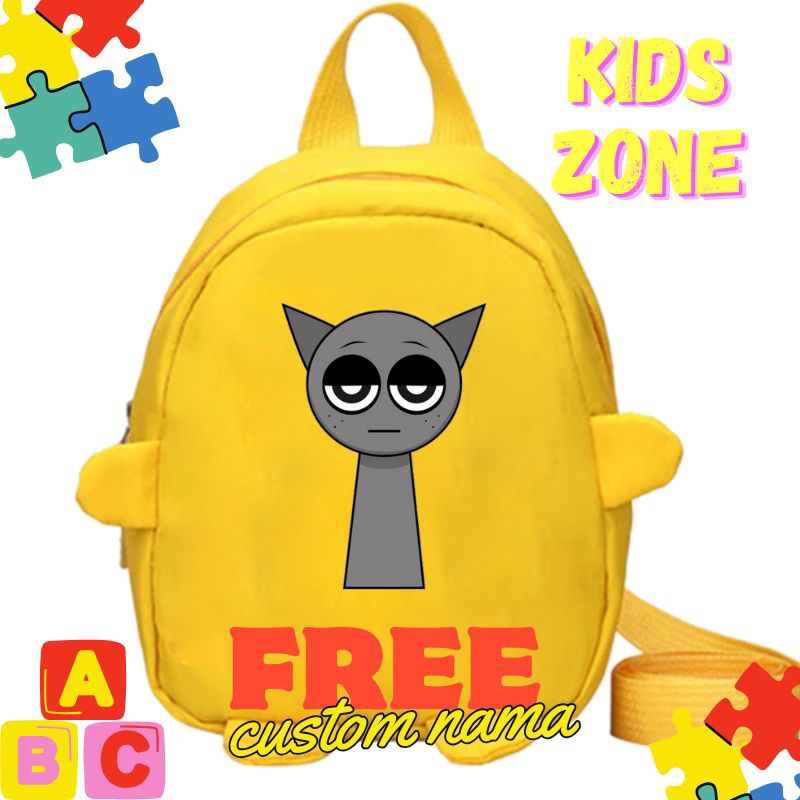 Incredibox SPRUNKI GRAY GRAY KINDERGARTEN KINDERGARTEN BACKPACK ...