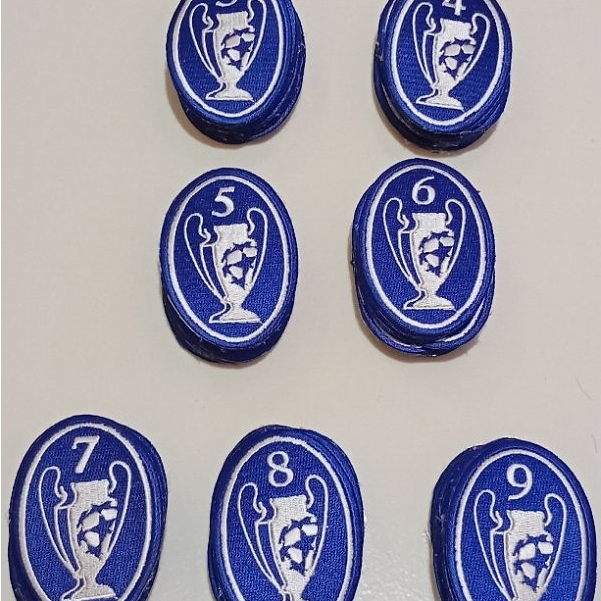 RETRO BALL OF HONOR BOH EMBROIDERED PATCHES 3 4 5 6 7 8 9 UCL LEAGUE ...