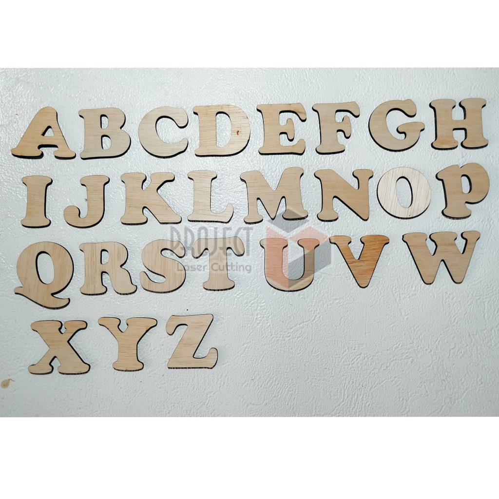 KAYU Wooden LETTERS SIZE 2 3 4 5 6 7 8 9 10 cm LASER CUT | Shopee Malaysia