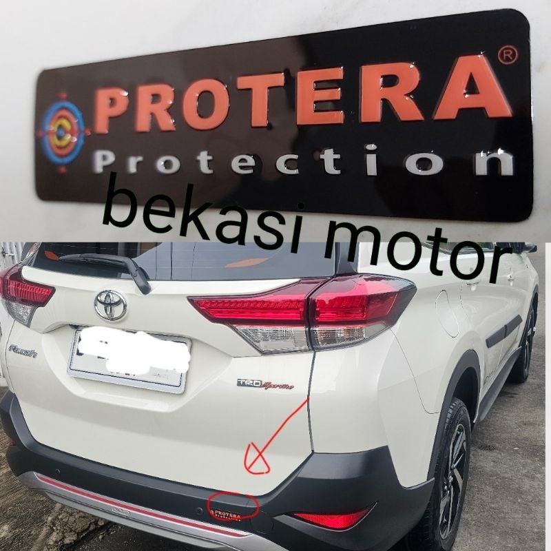Protera logo sticker embossed emblem protera original avanza xenia ...