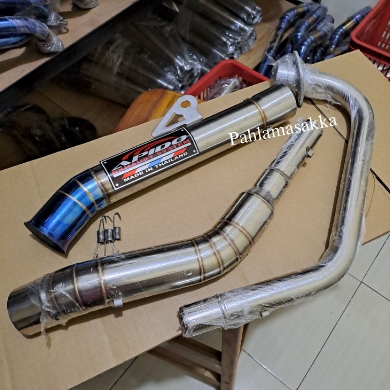 1set apido super OPEN Exhaust Rusi_TC125 150skygo bajaj tmx 125 ...