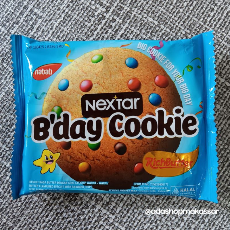 Nextar Bday Cookie / Chocolate Pie / Krisbite / Nabati Grande (3 pcs ...