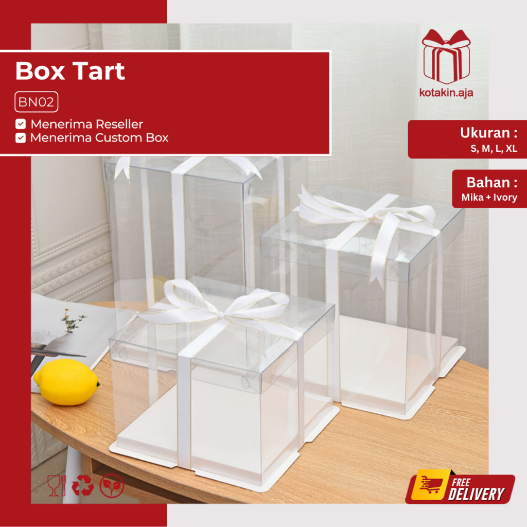 Transparent gift Box / Transparent mica Box / Mica cake Box / Mica Tart ...