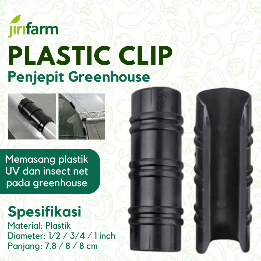 Jirifarm - UV Insect Net Paranet Plastic Snap-On Clamp Clip Clamp ...