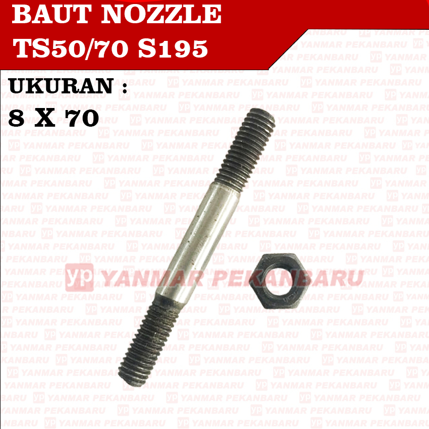 MESIN Ts50 TS60 TS70 S195 Stud Bolt Nozzle Nozzle Yanmar Dongfeng ...