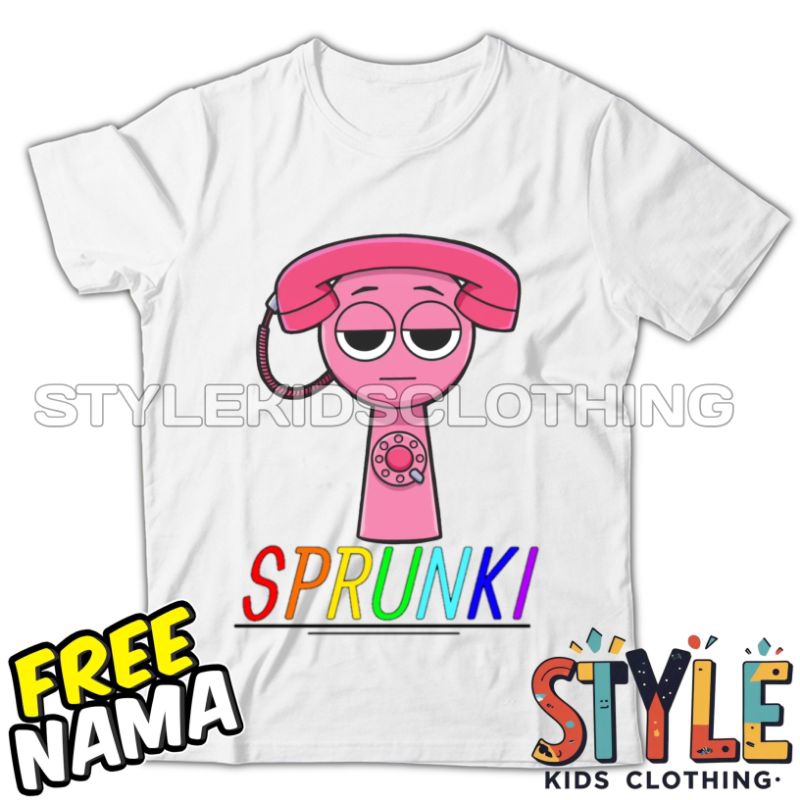 Children's T-shirts Sprunki Incredibox Tele Children's Clothes Free ...