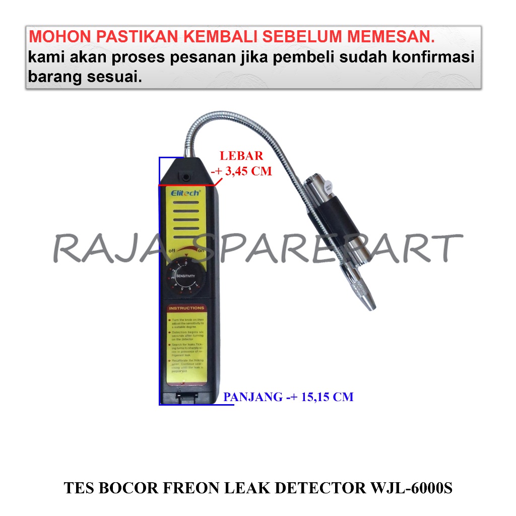 Tbf HALOGEN LEAD DETECTOR / FREON KEBOCORAN TEST TOOL / FREON LEAD ...