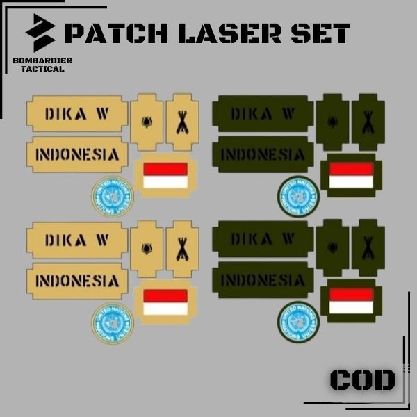 HIJAU Laser CUTTING PATCHES / VELCRO LASER PATCHES DESERT AND GREEN LASER PATCHES | Shopee Malaysia
