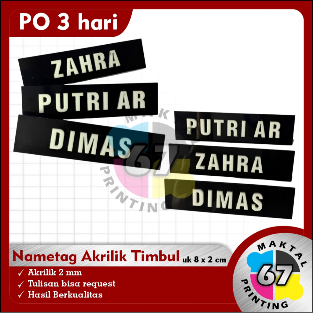 Chest Nameplate | Name Tag Appears | Chest Name Tag | Shopee Malaysia