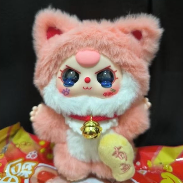 MATA BABY THREE BILLIONAIRE CAT PLUSH / BABY THREE LUCKY CAT V2 MINI ...