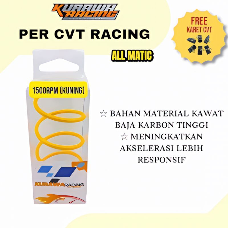 Per CVT 1500 RPM ALL MATIC KURAWA RACING | Cvt CVT CVT CVT | (Beat ...