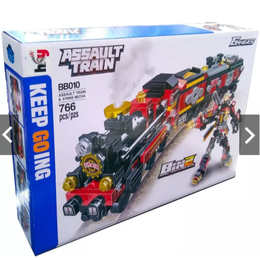 Toy BLOCK TRAIN LOCOMOTIVE BE A BRICK ROBOT STACKING MODEL TRANSFORM 8 ...