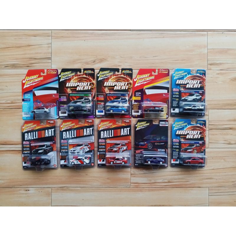 Diecast car Mitsubishi lancer evolution by Johnny lightning miniature ...