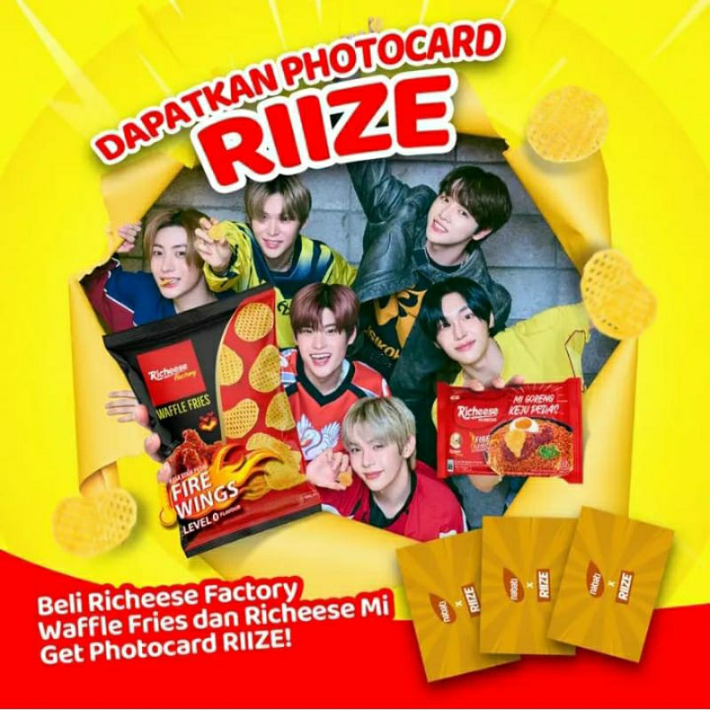 Nabati X RIIZE Get a Limited Edition Photocard | Get 1 Snack Chiki ...