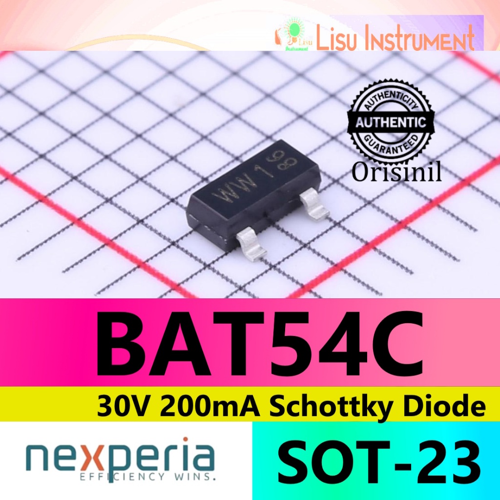 Bat54c 30V 200mA Schottky Barrier Diode WW1 W1 SOT-23 Nexperia ORIGINAL ...
