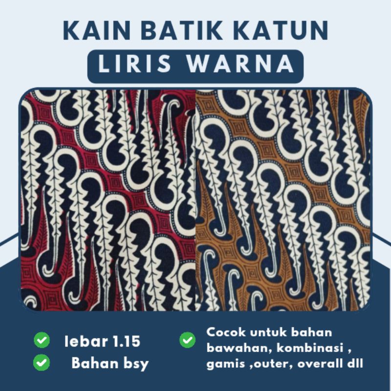 Liris MOTIF BATIK FABRIC (PRICE PER 0.50 METER) | Shopee Malaysia