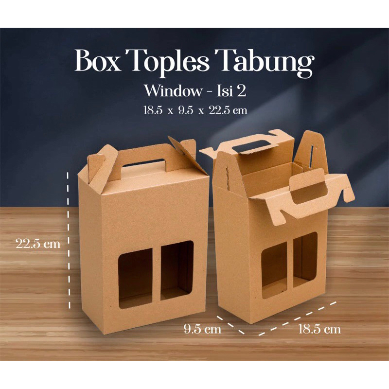 Gable Box E-Flute Window Fits Jars / Kale Bottles 1 liter ~ FROZEN FOOD ...