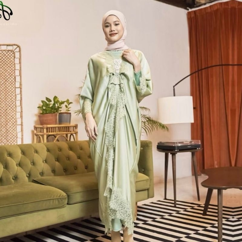 Eid Kaftan Satin Silk Premium Luxury Kaftan 2025 | Shopee Malaysia