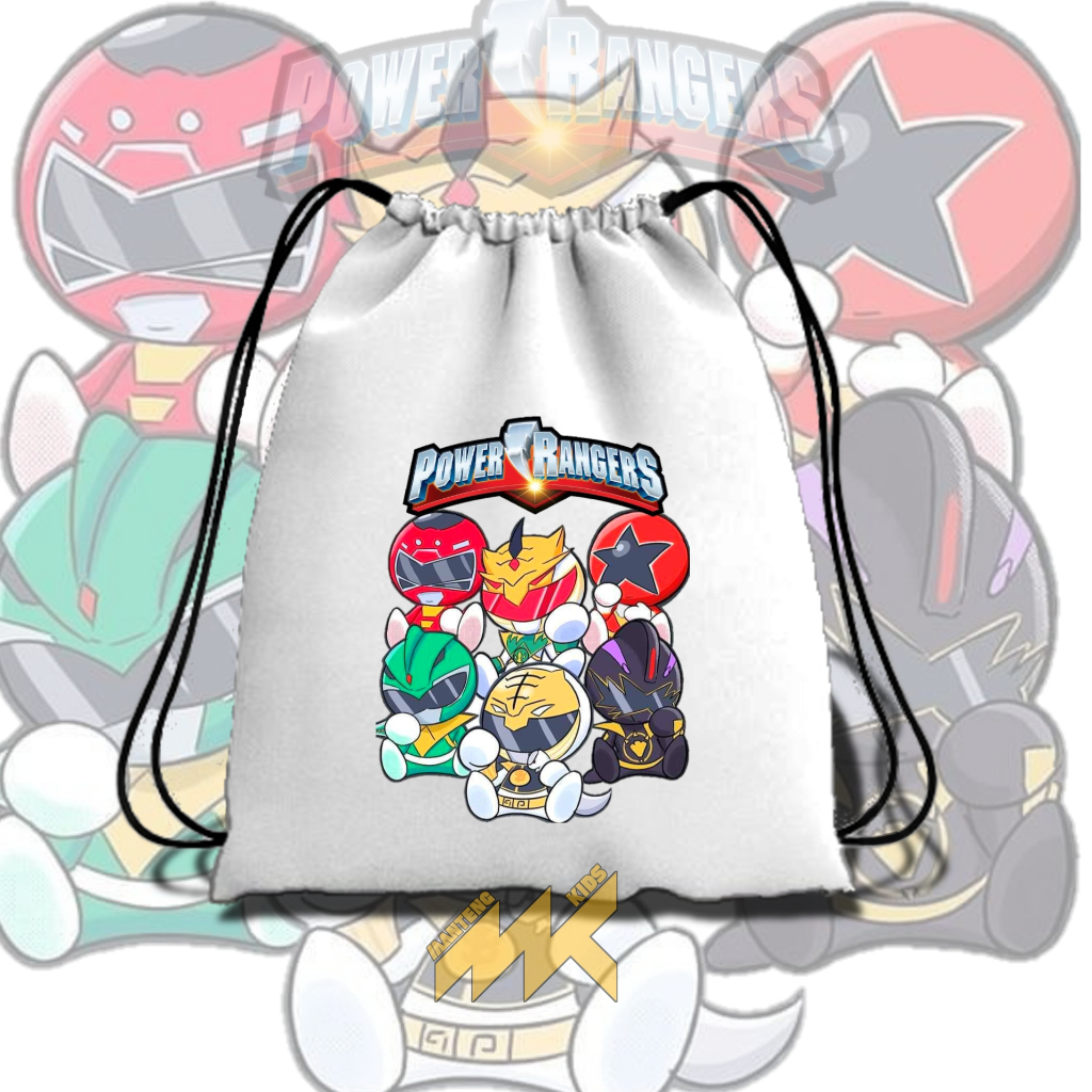 Power RANGERS MINI CHILDREN'S DRAWER BAG / Girls' Drawstring Bag ...