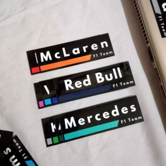 F1 Stickers Teams APXGP Mercedes Aston Martin RB Haas Alpine Williams ...
