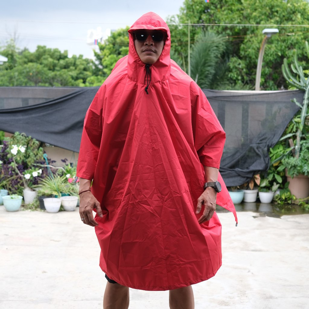 Anti-translucent 3in1 Ultralight Poncho Raincoat Altitude gear 145cm x ...