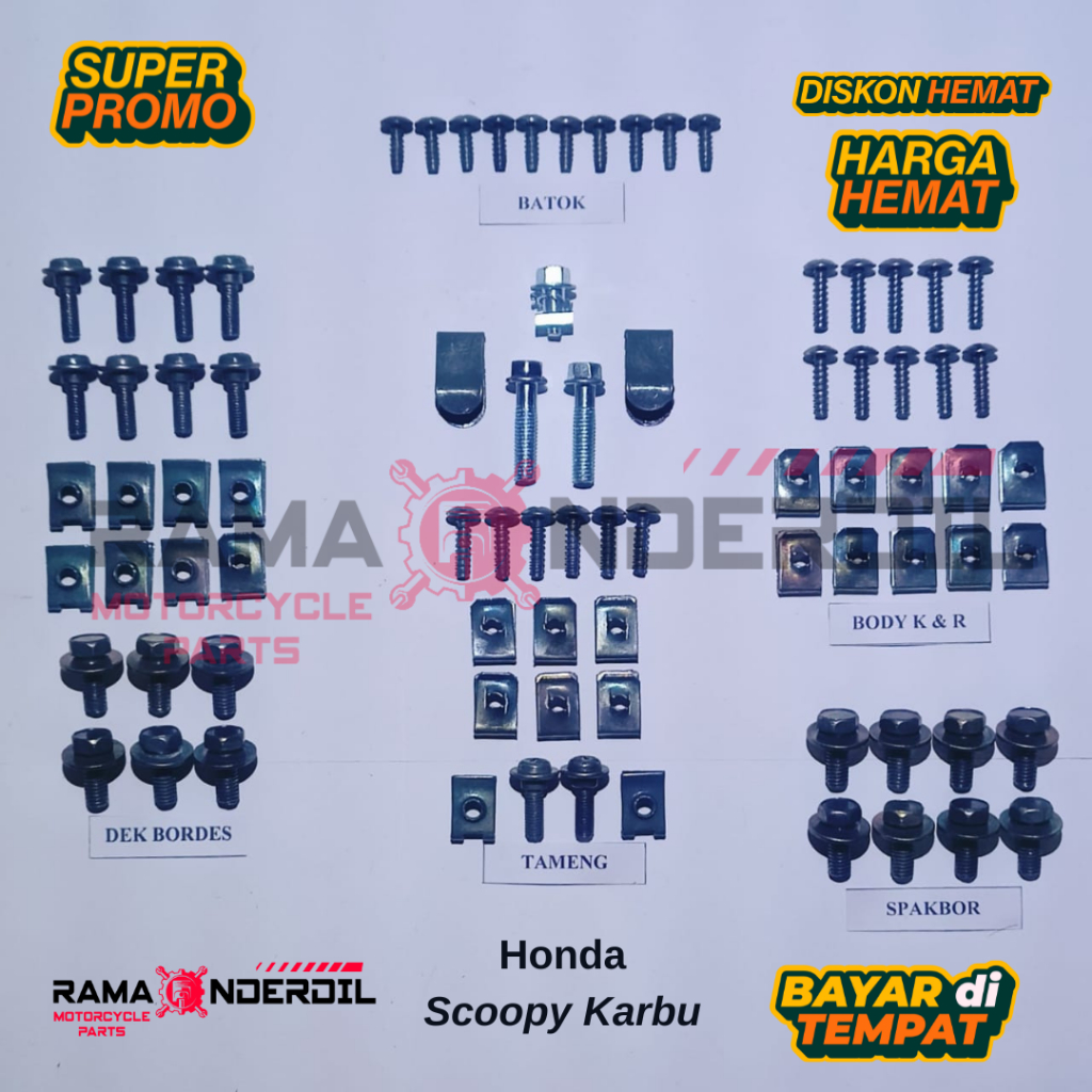 Honda scoopy carburetor body scrub bolts/bolts | Shopee Malaysia