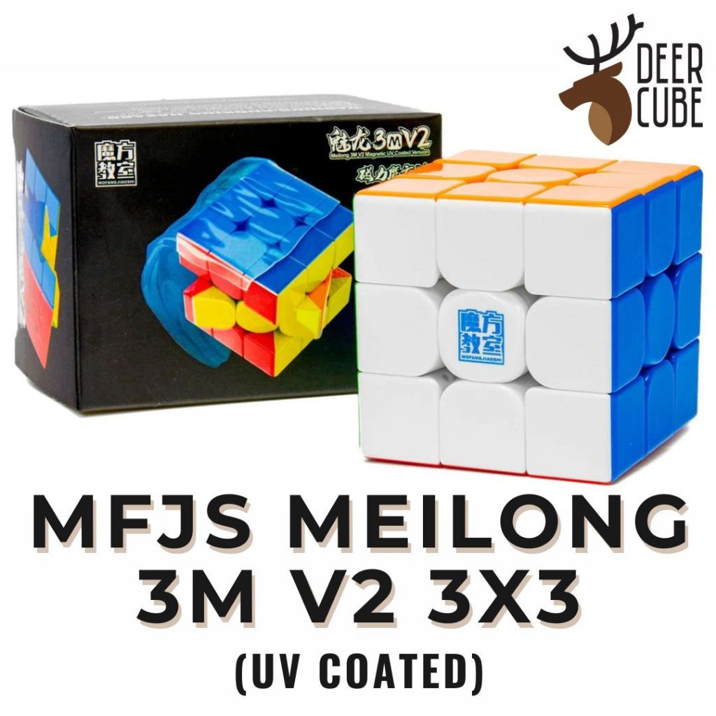 Mfjs MeiLong 3 3M V2 M 3x3 UV - Cubes Stickerless Magnetic MoYu Mei ...